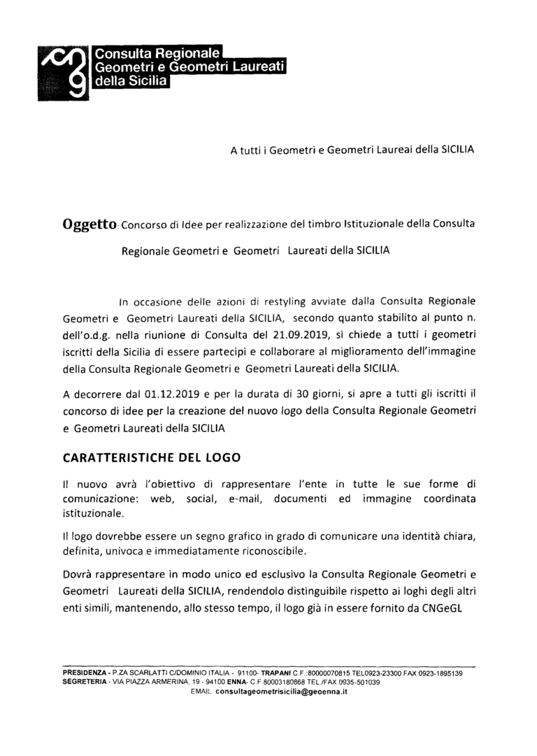 Concorso di Idee per realizzazione Timbro della Consulta Geometri ...