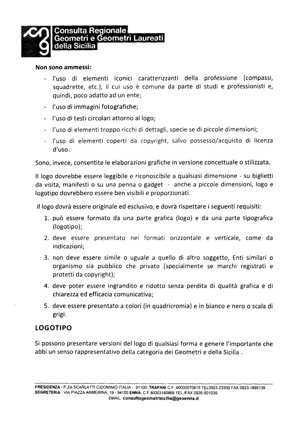 Concorso di Idee per realizzazione Timbro della Consulta Geometri ...